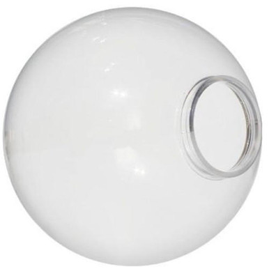 12" Clear Plastic Light Globe Cover | 4" Lip Fitter