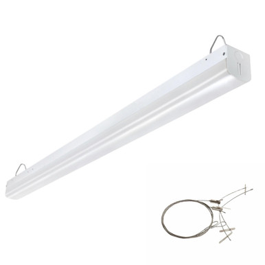 4ft LED Linear Strip Light w/ Aircraft Cable & Emergency Driver