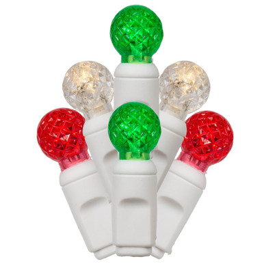 Vickerman X6W9524 | 25ft G12 50-LED Red-White-Green Xmas Light