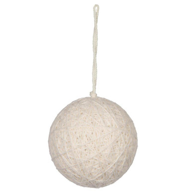 Vickerman JE220561 | 5" Ivory Wool String Wrapped Ball 2/Bag