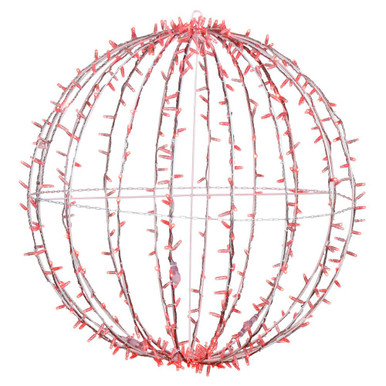 Vickerman X40LED03 | 40" LED Red Jumbo Hanging Sphere