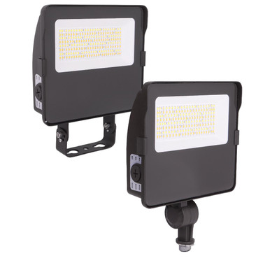 63W-50W Commercial Outdoor LED Flood Light Fixture w/ Photocell