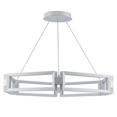 Trans Globe MDN-1590 WH | Nightingale 35.7" LED Chandelier