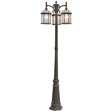 Trans Globe 4189 RT | Wentworth 79-In. 3-Light Lamp Post Set