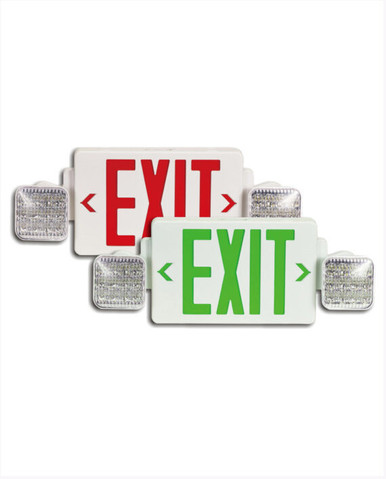 Cyber Tech E2FLEDX-GR | 2.4W LED Exit Sign | Dual Voltage | Green