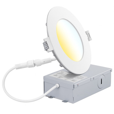 Habitech 4" Canless LED Panel | 9W 5CCT | With Junction Box