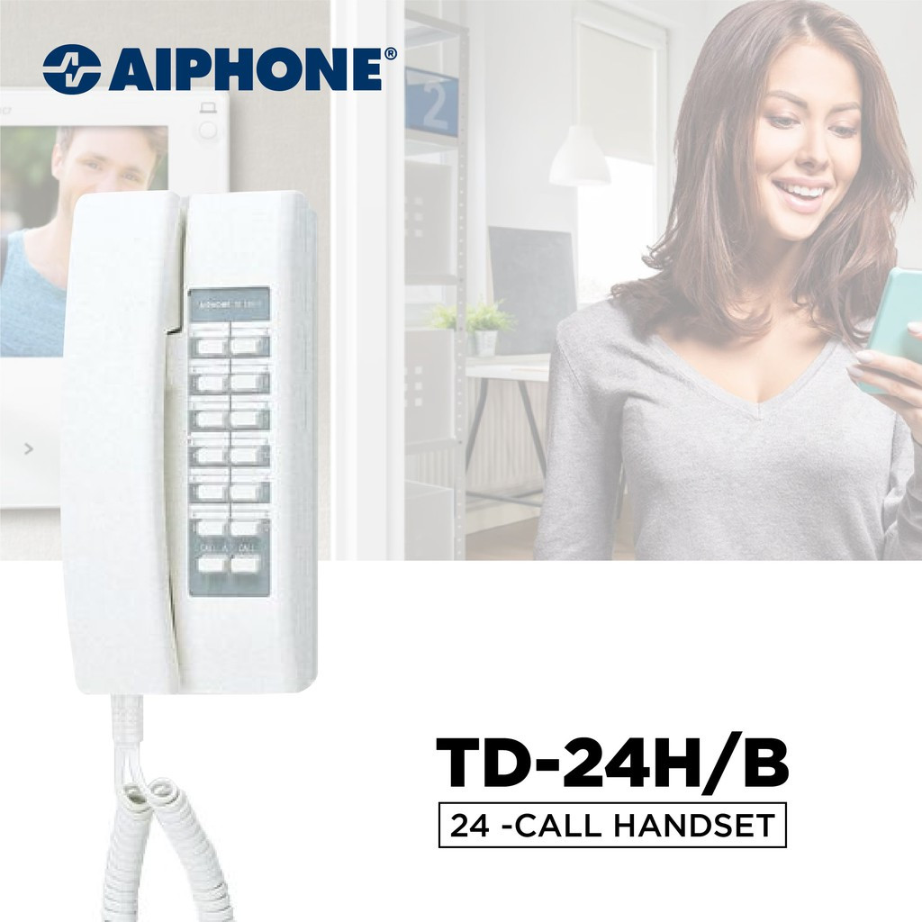 Aiphone TD-24H/B Selective Call Intercom System, Multi-Channel ...