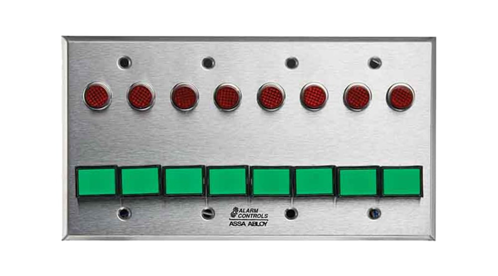 Alarm Controls SLP-8L Monitoring/Control Station Four Gang Latching 8 ...