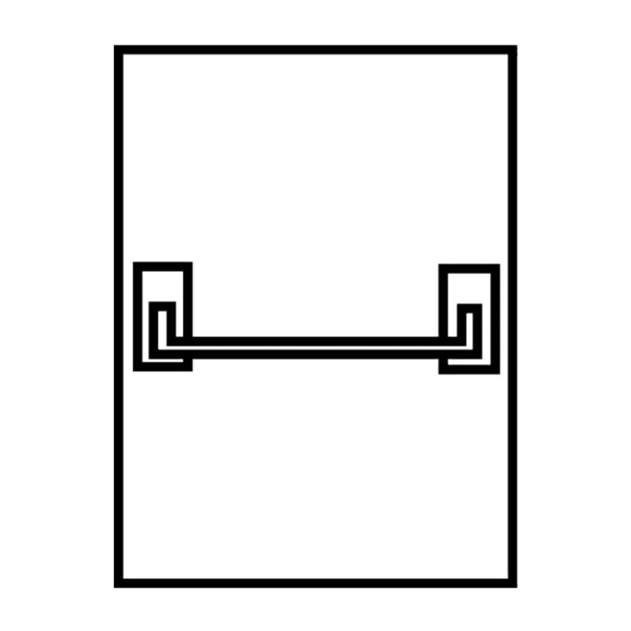 Corbin Russwin ED7800 722 RHR Narrow Stile Crossbar Concealed Vertical ...