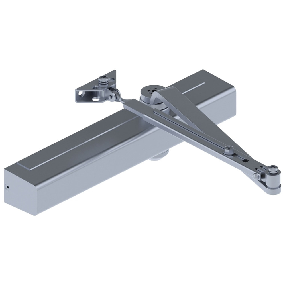 Hager 5200-MLT ALM SLC Grade 1 Door Closer Non-Handed Sprayed Aluminum ...