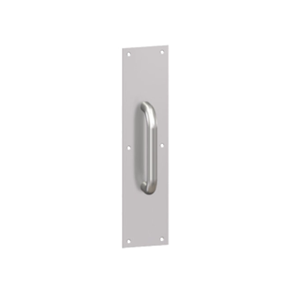 Hager 33G 4X16 US26D Square Corner Pull Plate - 3/4 Round Pull 005 ...