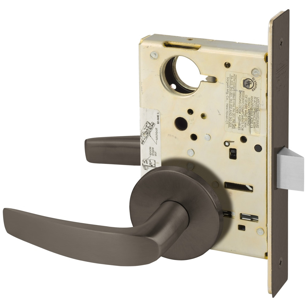 Sargent 8215 OB 10B Grade 1 Passage or Closet Mortise Lock B - Lever O ...