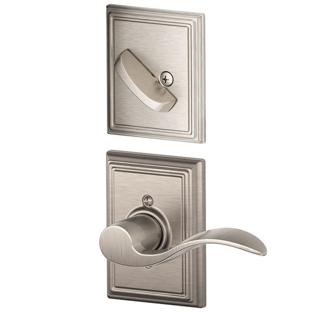 Schlage Residential F59 ACC 619 ADD RH Entrance Handleset Interior Only ...