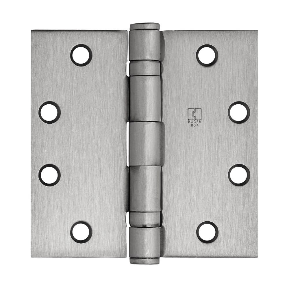 Hager BB1279 4X4 US26D Full Mortise Ball Bearing Hinge Standard Weight ...