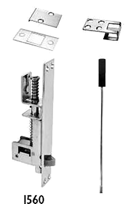 Don Jo 1560-626 Automatic Flush Bolts Pair for Metal Door 12 Rod Length ...