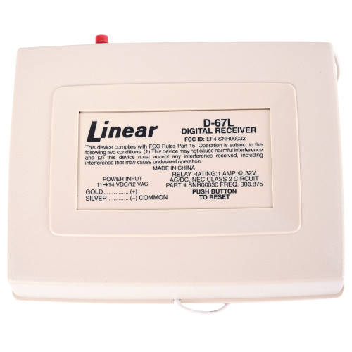 Nortek Control D-67L 1-Channel Latching Receiver Operates on 11-24 VDC ...