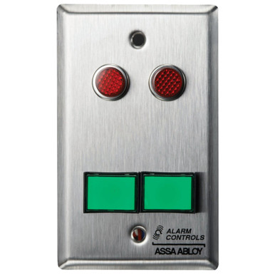 Alarm Controls SLP-2M Monitoring/Control Station Single Gang Momentary ...