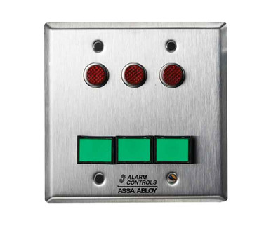 Alarm Controls SLP-3L Monitoring/Control Station Double Gang Latching 3 ...