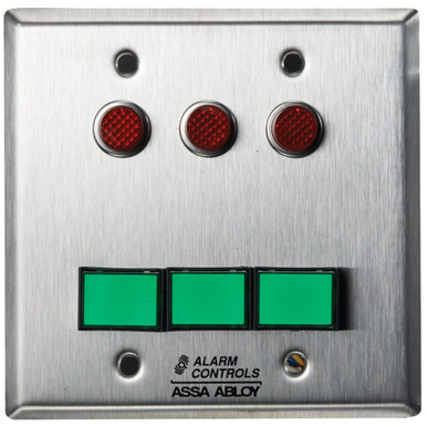 Alarm Controls SLP-3M Monitoring/Control Station Double Gang Momentary ...