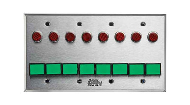 Alarm Controls SLP-8L Monitoring/Control Station Four Gang Latching 8 ...