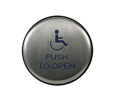 BEA 10EMR4751 Panther Push Plate 475 In Round Slim Profile Blue ...