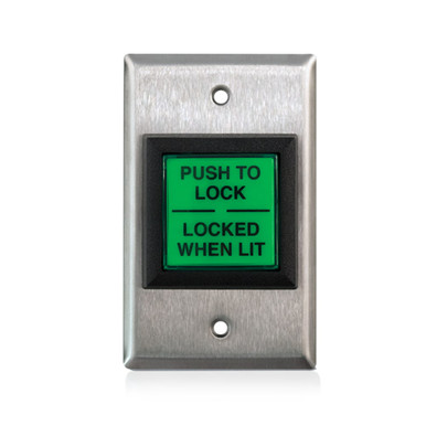 BEA 10PTLBUTTON Push to Lock Button SPST Switch 125 / 250 VAC Voltage ...