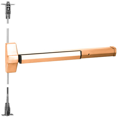 Yale 7160F 36 611 Grade 1 Concealed Vertical Rod Exit Bar Wide Stile ...