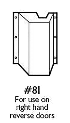 Don Jo 81-630 Vertical Rod Latch Protector RHR 6-3/4 by 10 Height Satin ...