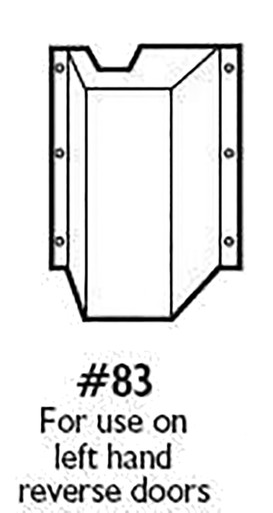 Don Jo 83-630 Vertical Rod Latch Protector LHR 6-3/4 by 10 Height Satin ...