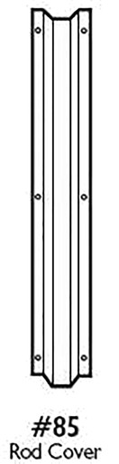 Don Jo 85-630 Vertical Rod Cover 3-1/8 by 24 Height Satin Stainless ...