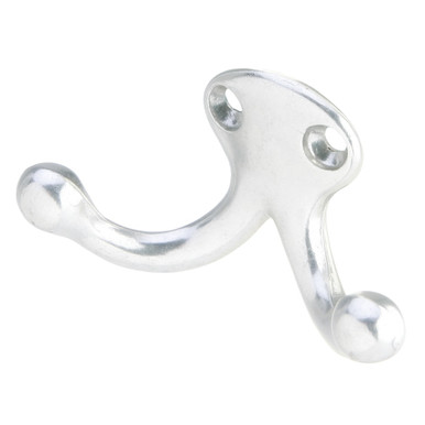 Ives 582A-W Aluminum Wardrobe Hook White - B and H Depot Door Hardware Shop