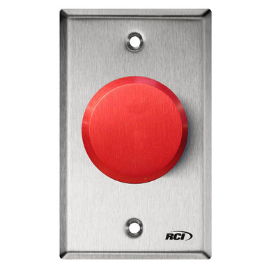 RCI R991RBPTD9 991 Series Pneumatic Time Delay Pushbutton Red and Blank ...