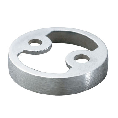 Rockwood 444 US26D Cast Door Stop Riser 3/8 In Height 1-3/4 In Diameter ...