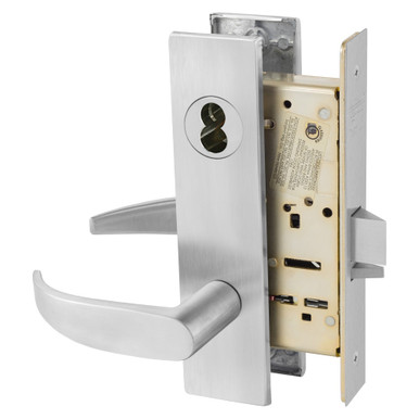 Sargent 60-8205 LW1P 26D Office or Entry Mortise Lock LW1 Escutcheon P ...