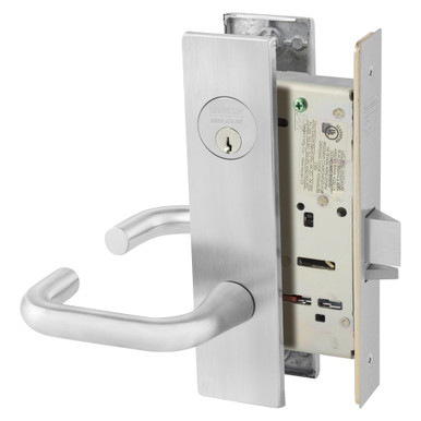 Sargent 8205 LW1J 26D Grade 1 Office or Entry Mortise Lock J - Lever ...
