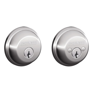 Schlage Residential B62 625 KD Grade 1 Double Cylinder Deadbolt Lock ...