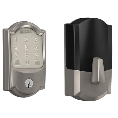 Schlage Residential BE489WBC CAM 619 Grade 1 Touchscreen Deadbolt Lock ...
