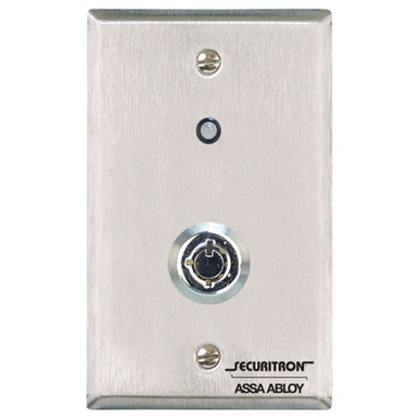 Securitron KP1A Keyswitch Alternate Action Single Gang Tubular Key - B ...