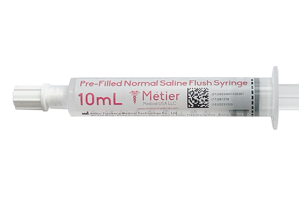 SAFE-T-FLUSH Prefilled Saline IV Flush Syringes (10ml) I AD Surgical