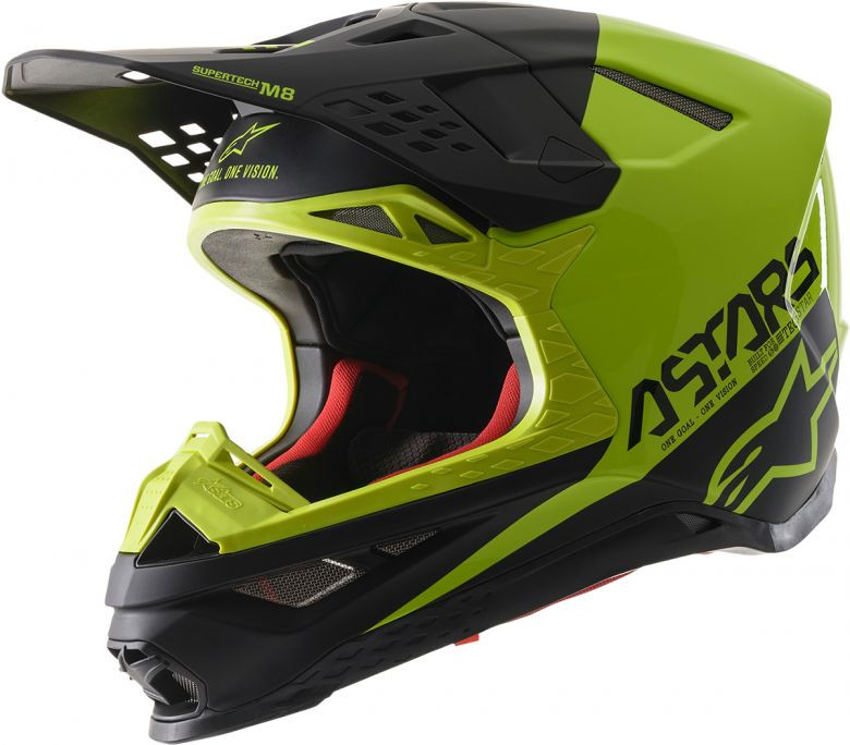 Alpinestars Supertech SM8 Echo Hi-Viz Helmet - Motorcycle Closeouts by ...