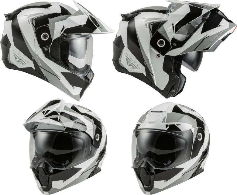Fly Racing Odyssey Summit Black/Grey Modular Helmet - Motorcycle ...