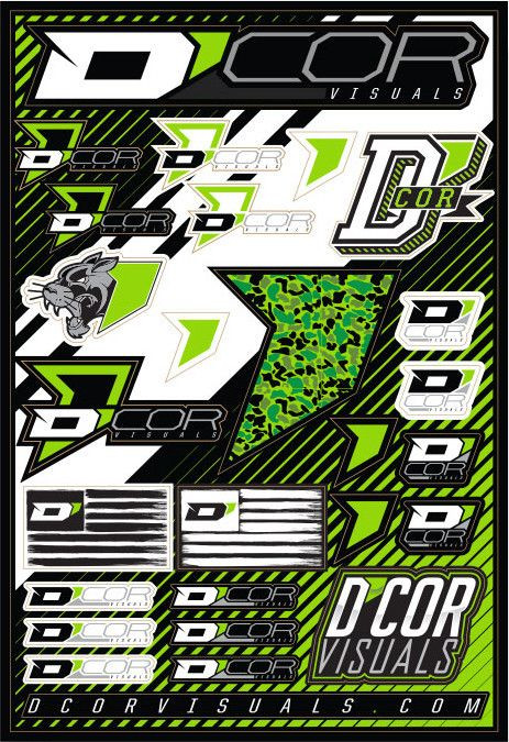 DCor DCor Sticker Sheet - Motorcycle Closeouts by Rider Approved LLC