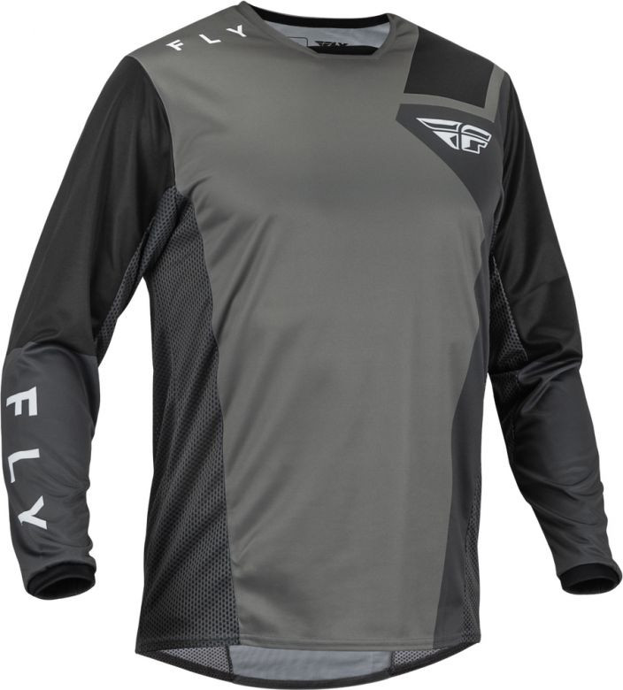 Fly Racing Kinetic Jet Grey Jersey - Motorcycle Closeouts by Rider ...