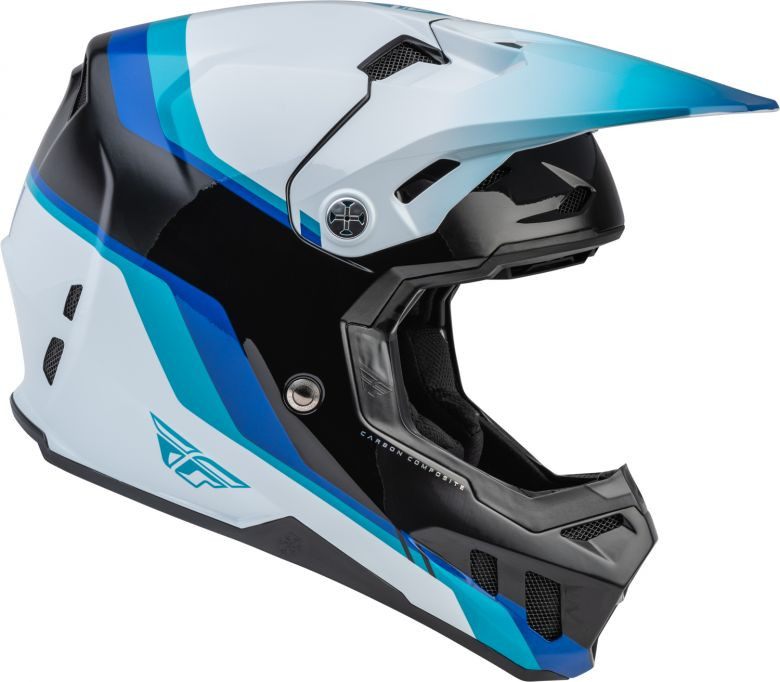 Fly Racing Formula CC Driver Blue Helmet - Motorcycle Closeouts by ...
