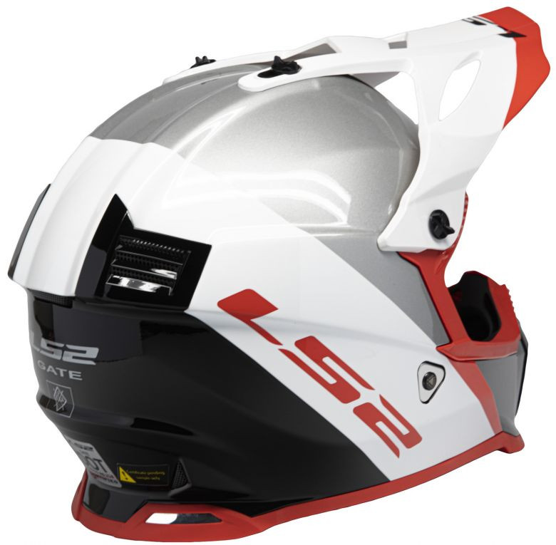 LS2 Gate Launch Red Helmet - Motorcycle Closeouts by Rider Approved LLC