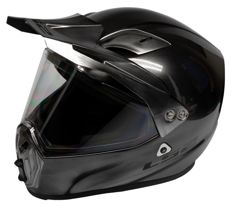 LS2 Street Fighter Snell Helmet - Brushed Alloy - Motorcycle Closeouts ...