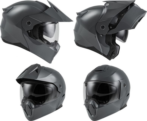 Fly Racing Odyssey Summit Black/Grey Modular Helmet - Motorcycle ...