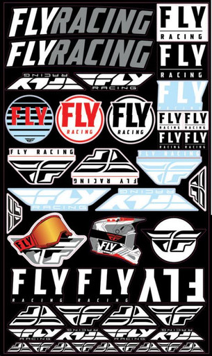 Fly Racing Sticker Sheet 2024 - Motorcycle Closeouts by Rider Approved LLC
