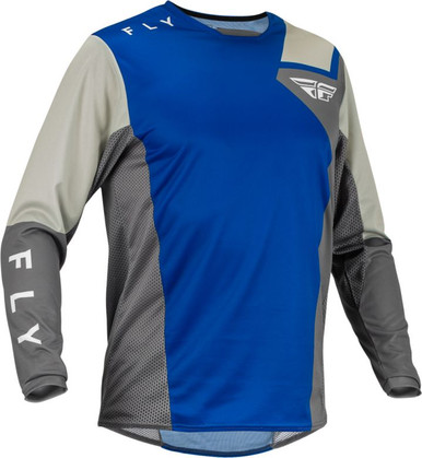 Fly Racing Kinetic Jet Blue Jersey - Motorcycle Closeouts by Rider ...
