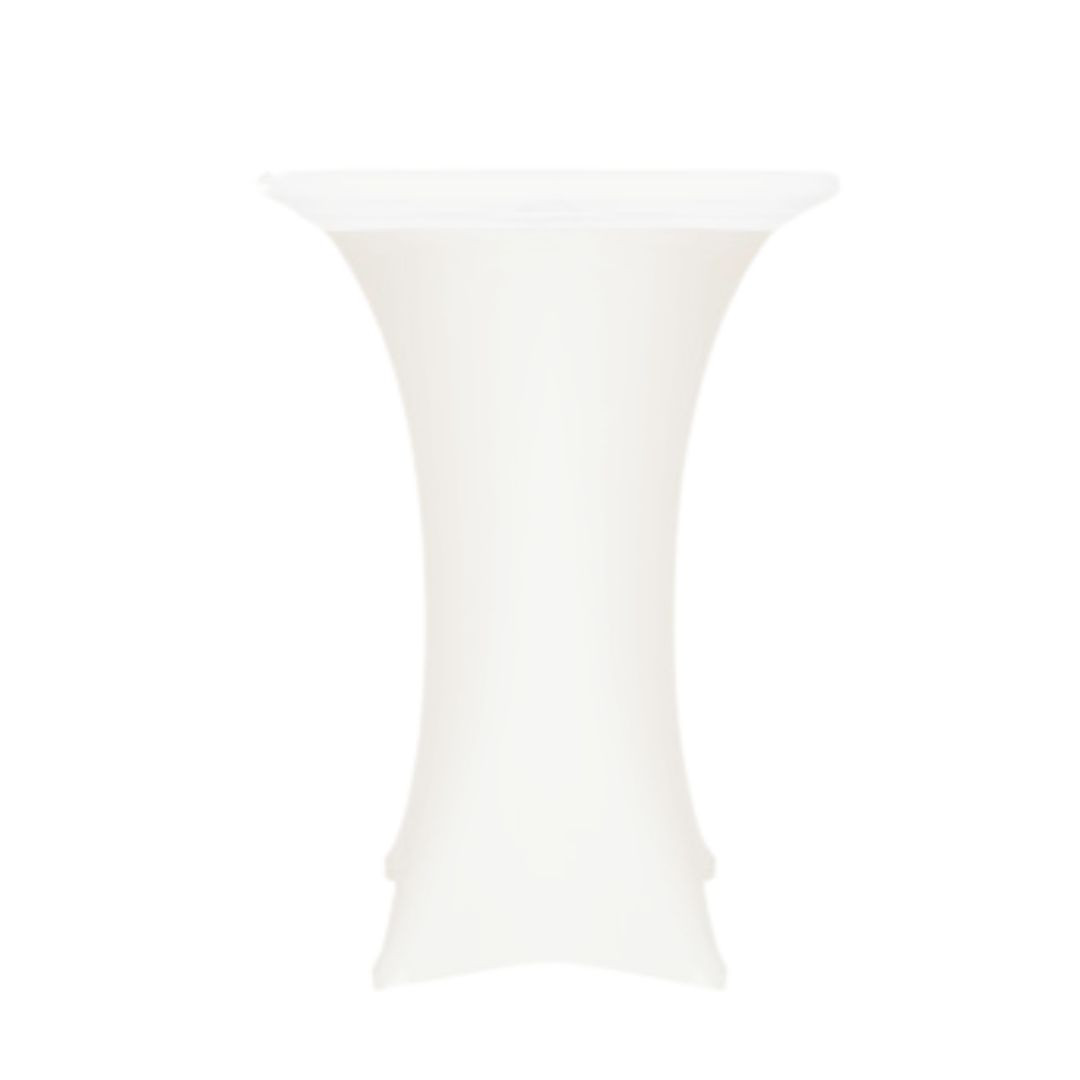 Spandex Pod Table Topper Ivory For Hire : HireAll